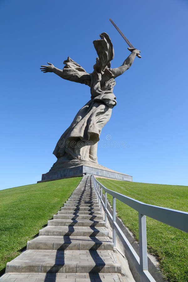 Monument Motherland in Volgograd, Russia Editorial Image - Image of ...