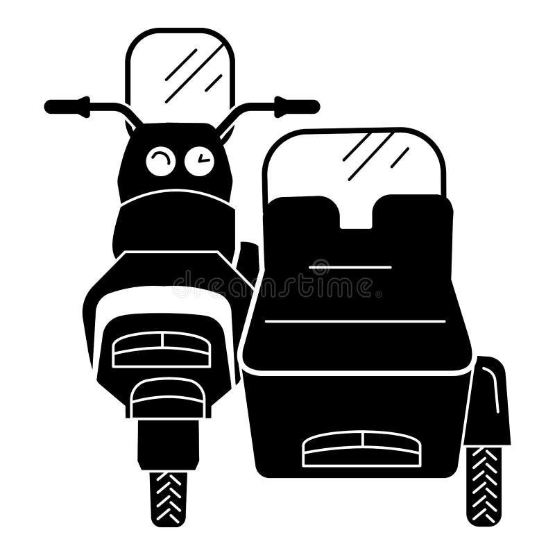 Motorcycle With Sidecar Clip Art