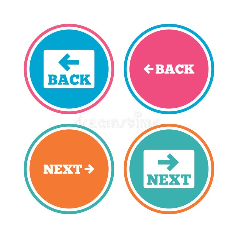 Back Next Buttons Stock Illustrations – 1,147 Back Next Buttons Stock ...
