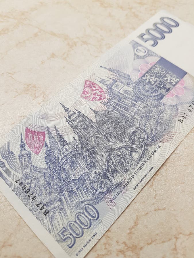 Five thousand kroner stock image. Image of paper, bill - 211170093