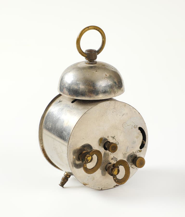 Back of an old alarm clock stock image. Image of alarm - 170082317