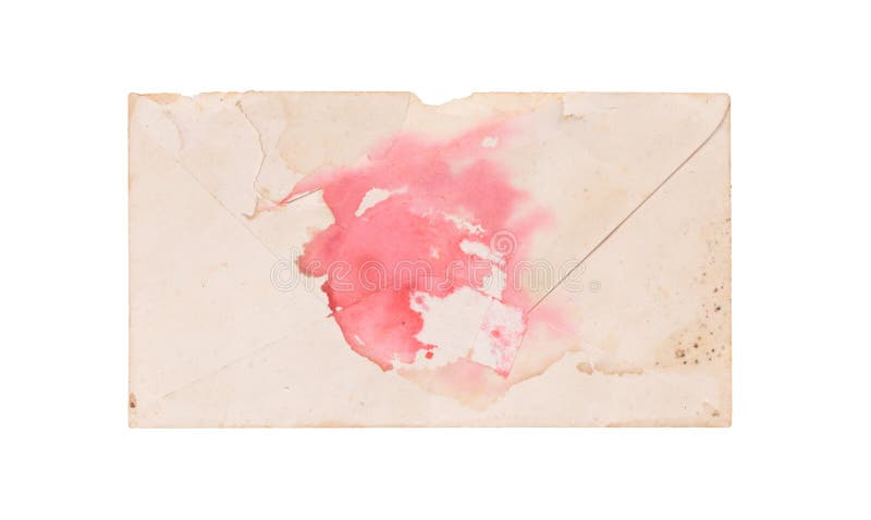 Back of an Old Envelope from 1970 Stock Photo - Image of antique, 1966: ...