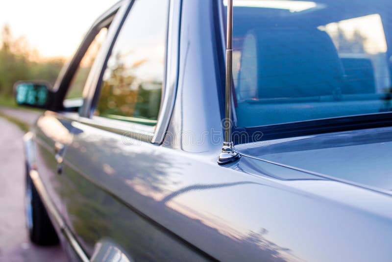 The Back of an Old German Rare Car from the 80s Stock Image - Image of ...