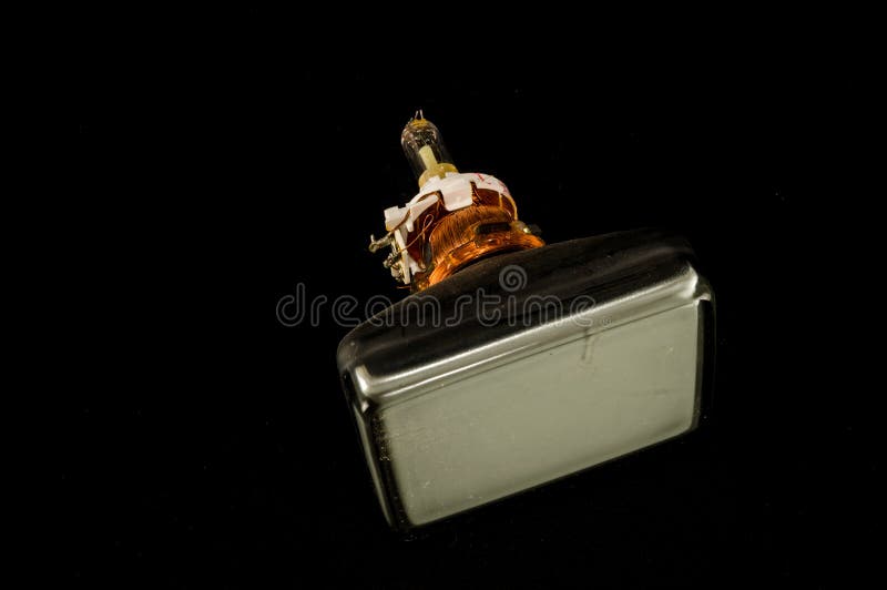 Back of Old Television Cathode Tube Isolated Stock Photo - Image of ...