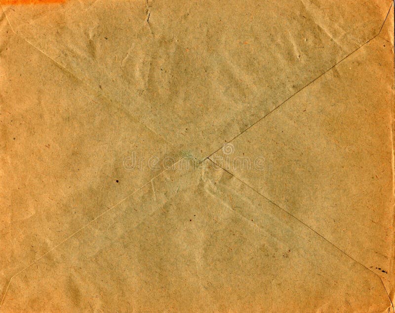 Back of an Old Used Envelope. Rich Stain and Paper Details Stock Image ...