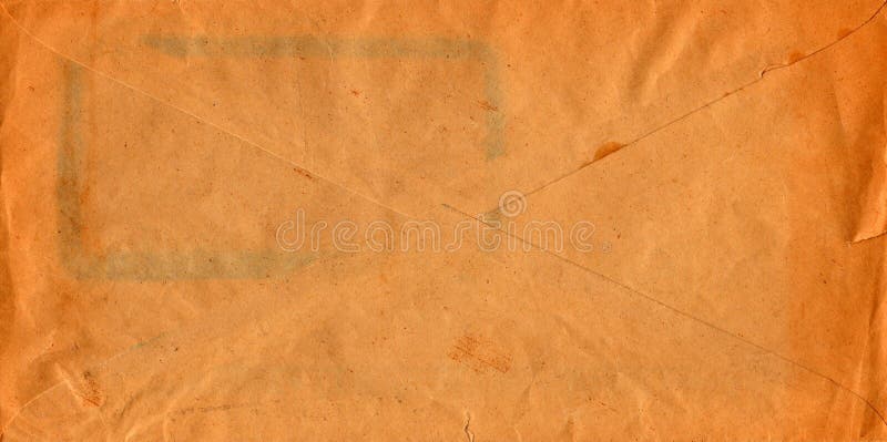 Back of an Old Used Envelope. Rich Stain and Paper Details Stock Photo ...
