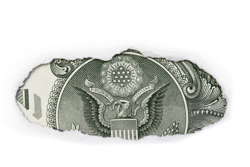 Back of One Dollar Bill stock photo. Image of eagle, trust - 12244492