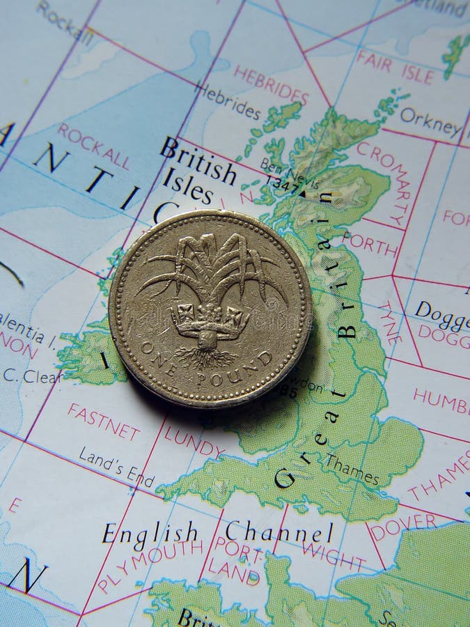 Back of One Pound Coin stock photo. Image of exchange - 1915648