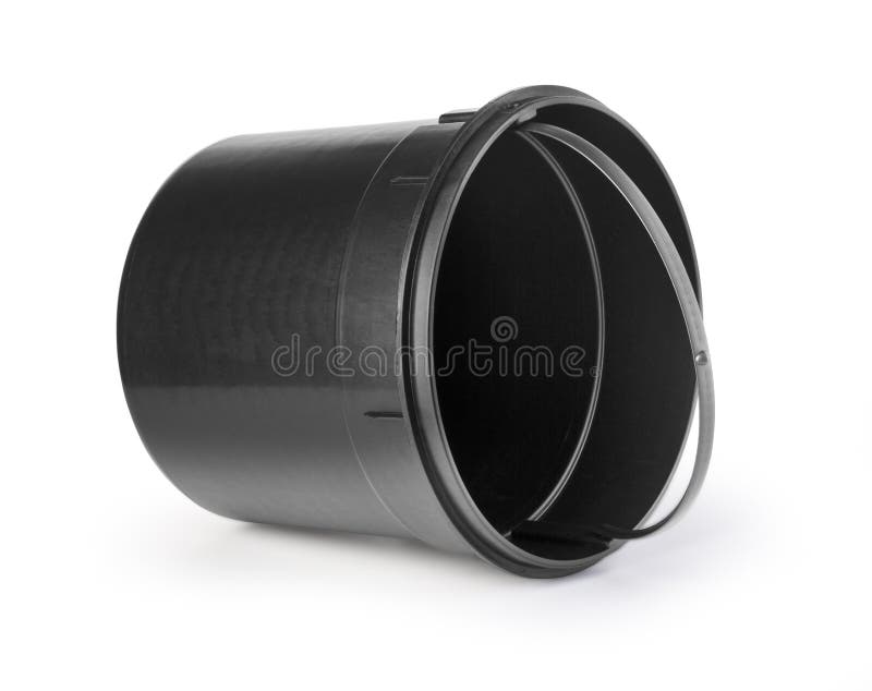 Pail Isolated on White Background Stock Image - Image of plastic ...