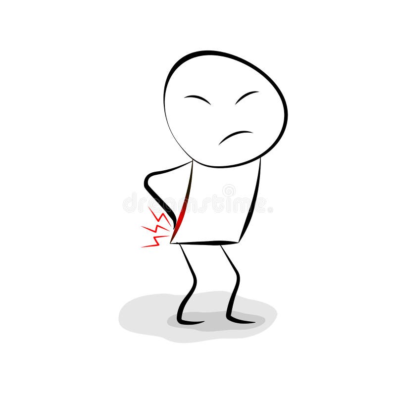 Back Pain Cartoon Stock Illustrations – 2,658 Back Pain Cartoon Stock ...