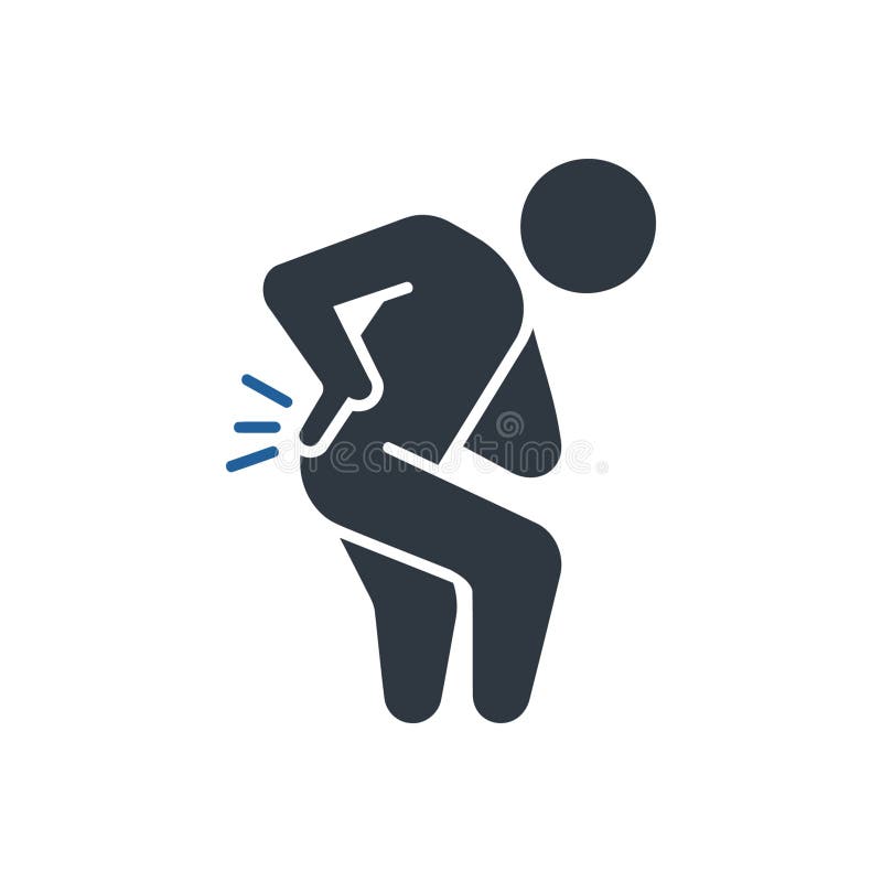 Back Pain Relief Icon stock vector. Illustration of injury - 349828106