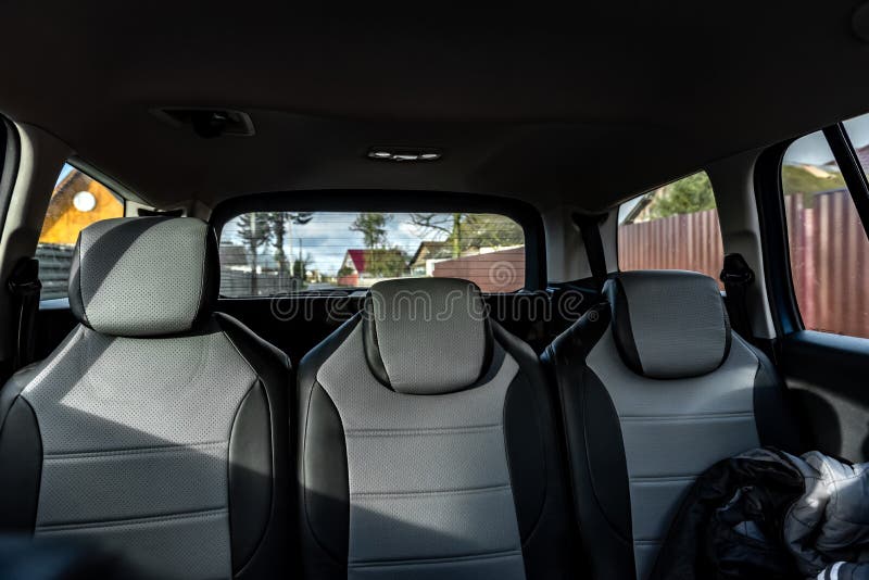 Back Passenger Seats in Modern Car Stock Image - Image of technology ...