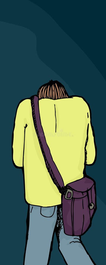 Hunched Over Person Walking Stock Illustration - Illustration of ...