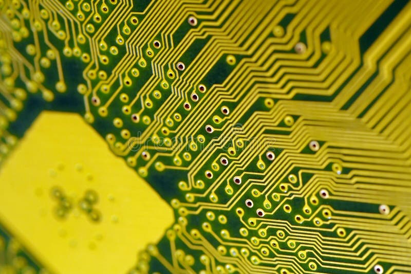 Back of a Personal Computer Motherboard Stock Photo - Image of ...