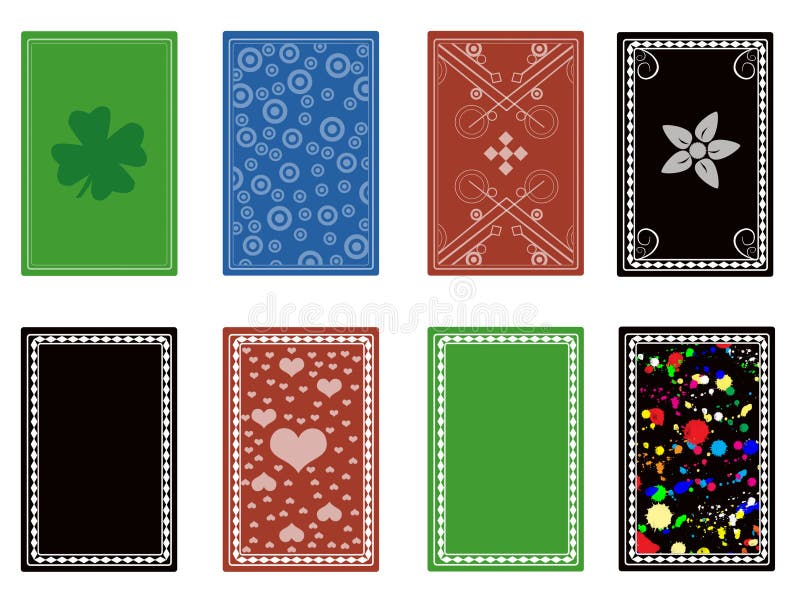 Back from playing cards stock vector. Illustration of gamble - 16254041