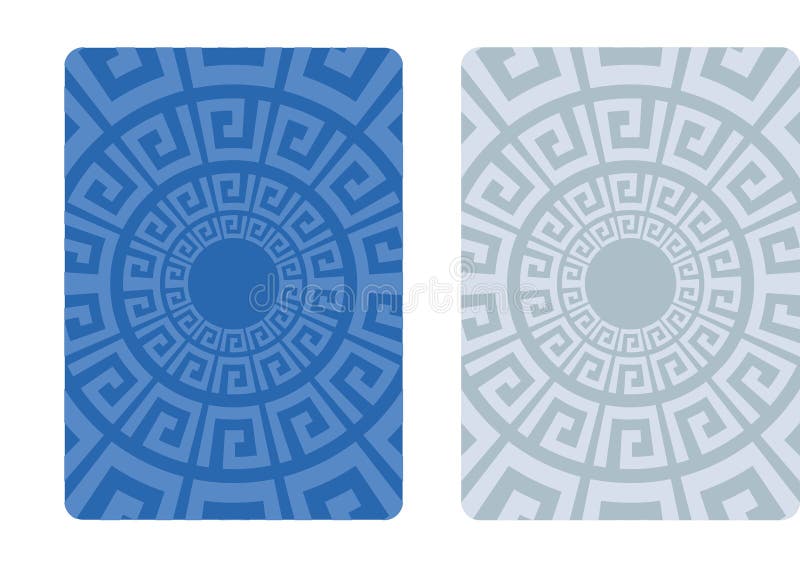 Back of Playing Cards Depicting a Motif Based on Classical Greek ...