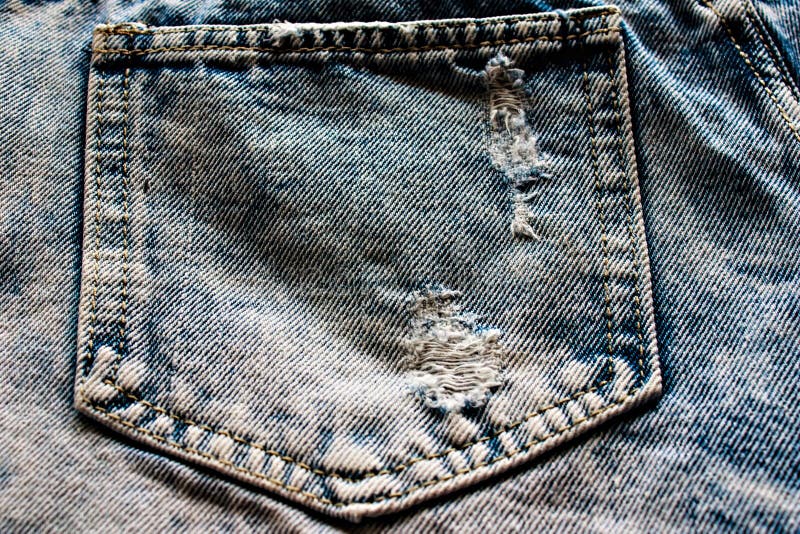 Back Pocket Blue Jean Fabric Stock Photo - Image of fashion, back ...