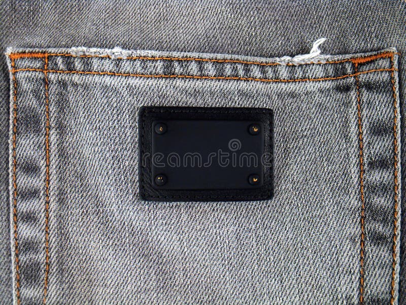 Back pocket jeans stock photo. Image of denim, text - 180716758