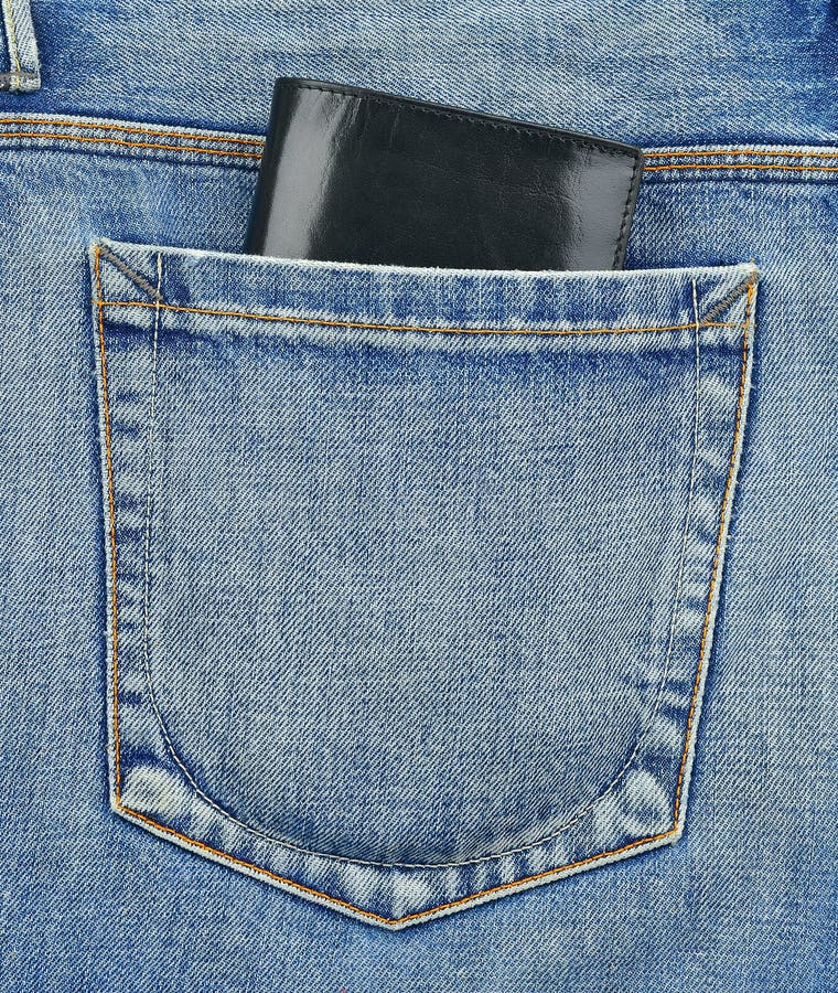 Wallet in back pocket stock image. Image of view, pocket - 5927307