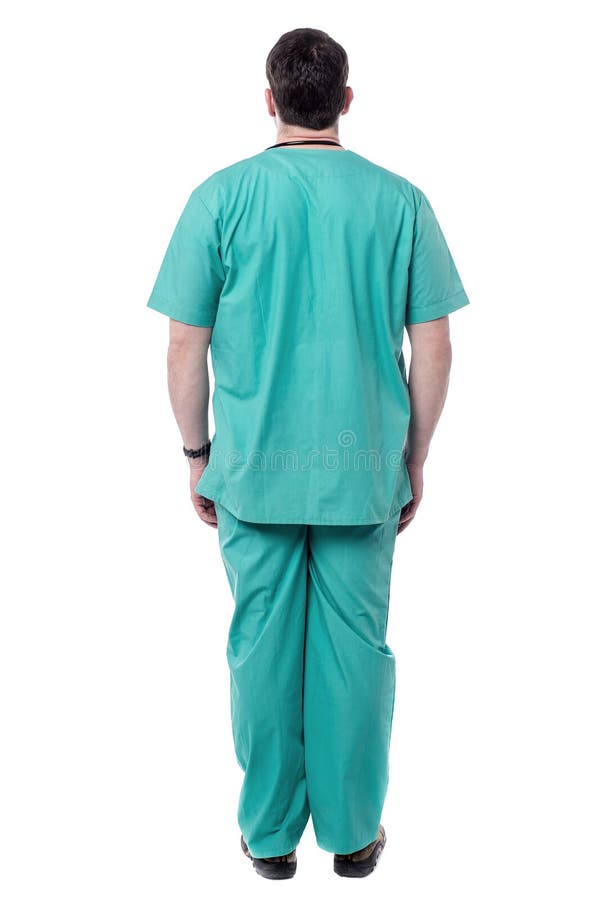 Back pose of male doctor stock photo. Image of experienced - 50281436