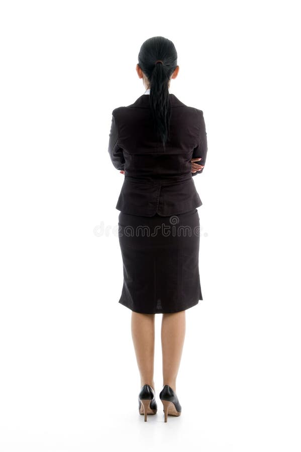 Back Pose of Young Executive Stock Photo - Image of executive, adult ...
