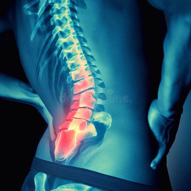 Back Problems, Pain, Sciatica, Spine Stock Illustration - Illustration ...