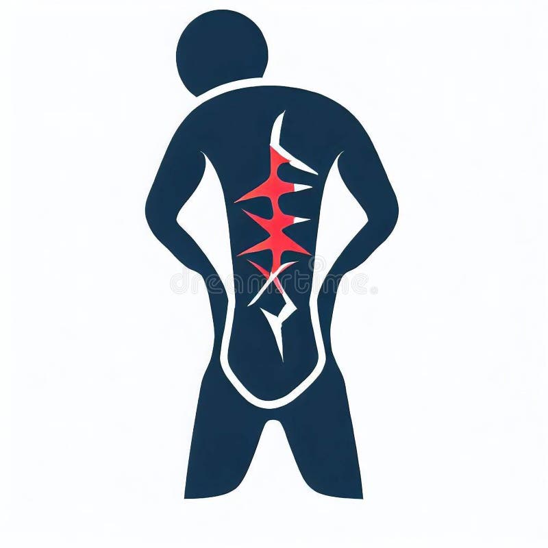 Back Problems, Pain, Sciatica, Spine Stock Illustration - Illustration ...