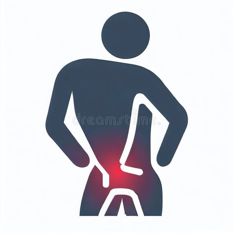 Back Problems, Pain, Sciatica, Spine Stock Illustration - Illustration ...
