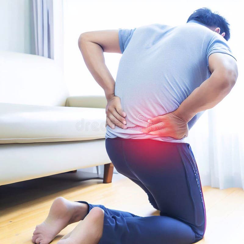 Back Problems, Pain, Sciatica, Spine Stock Illustration - Illustration ...