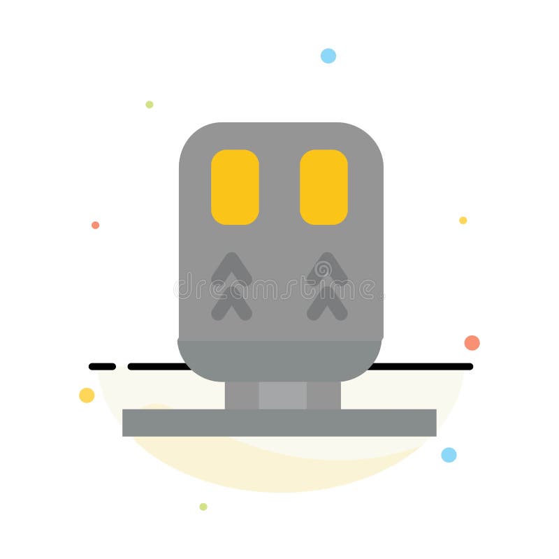 Back, Railway, Train, Transportation Abstract Flat Color Icon Template ...
