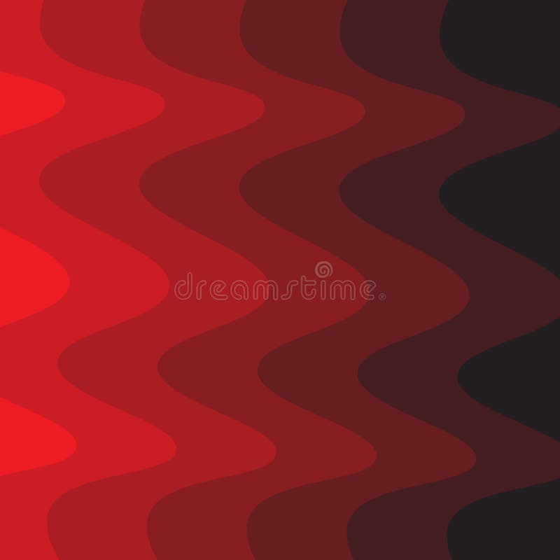 Back Red Background, Abstract Lines, Curved Shapes Stock Illustration ...