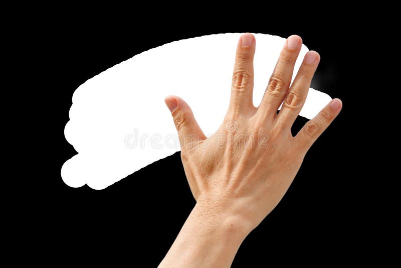 Back Right Hand High Five, Bye Bye Symbol Stock Photo - Image of ...