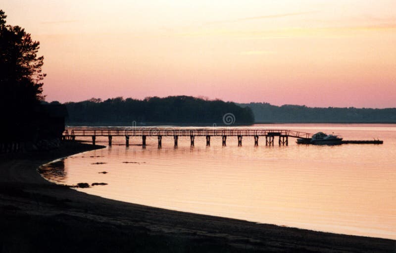 Back River Sunset stock photo. Image of sunset, evening - 2058644
