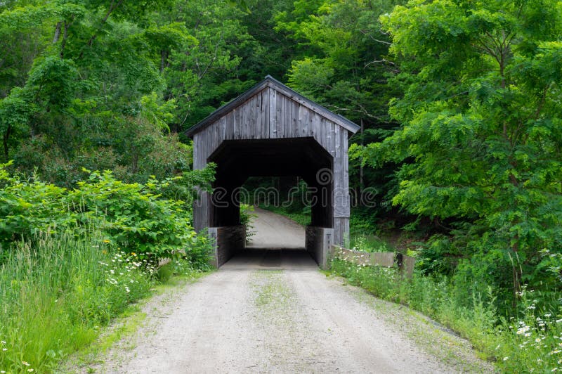 Back Road Covered Bridge stock image. Image of road - 157801419