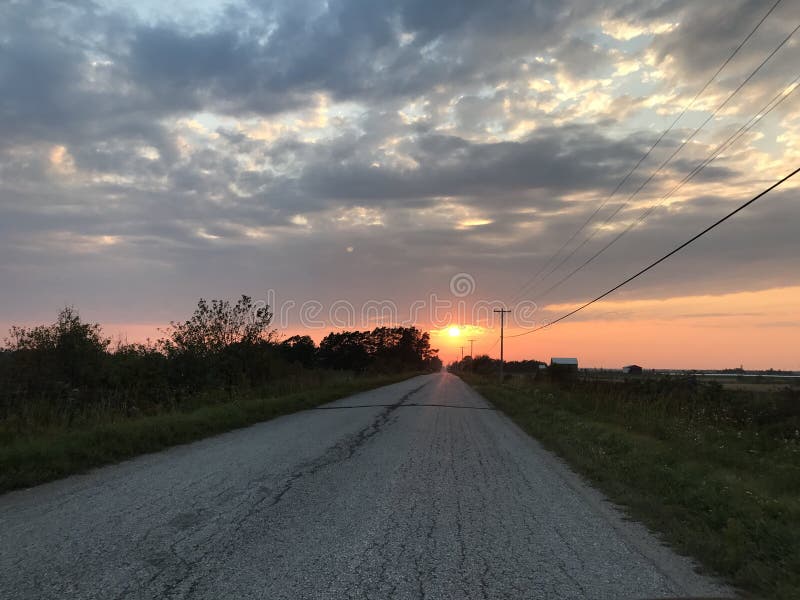 Back Road stock photo. Image of island, road, manitoulin - 100924204