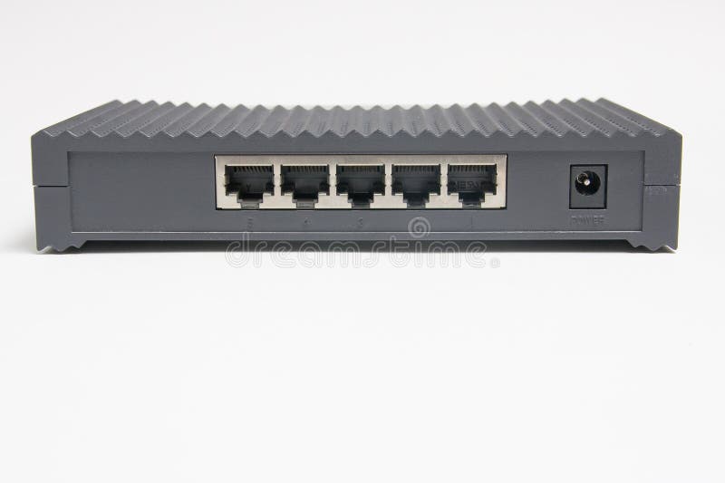 Back of a router stock photo. Image of wide, protocols - 23525060