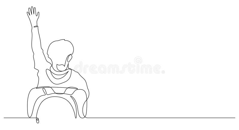 Classroom Raising Hand Stock Illustrations – 806 Classroom Raising Hand ...