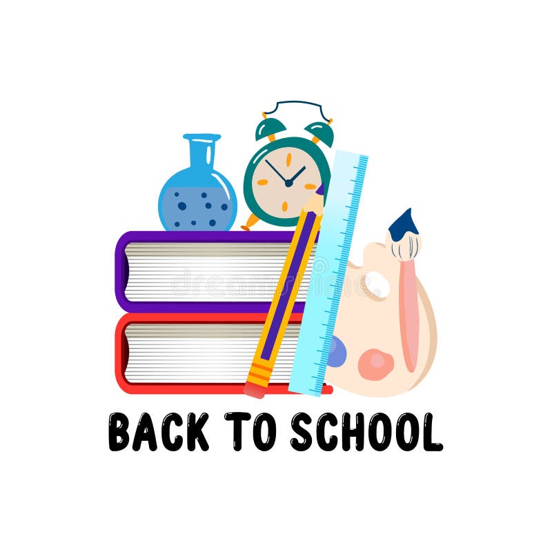 Back School Day Vector Logo Background Design, Children, Teens Reaching ...