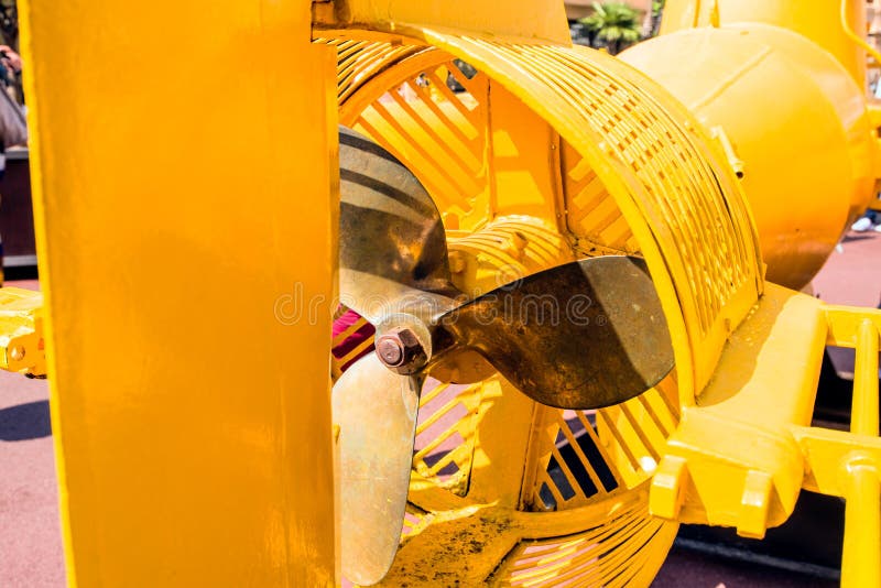 Back and the Yellow Submarine Stock Image - Image of brass, propeller ...