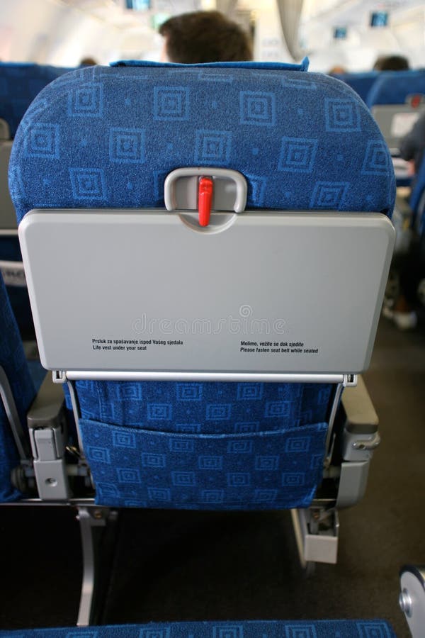 Back of seat stock image. Image of economy, aisle, plane - 11955535