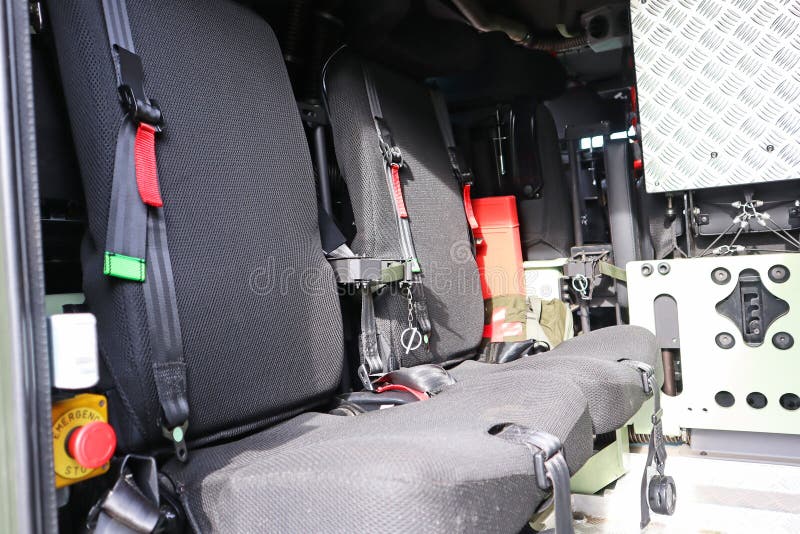 Back Seats of a Military Vehicle Editorial Image - Image of vehicle ...