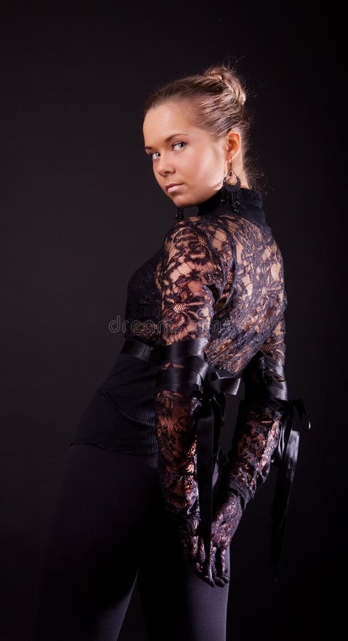 Back of girl stock image. Image of glamorous, feminine - 13924437