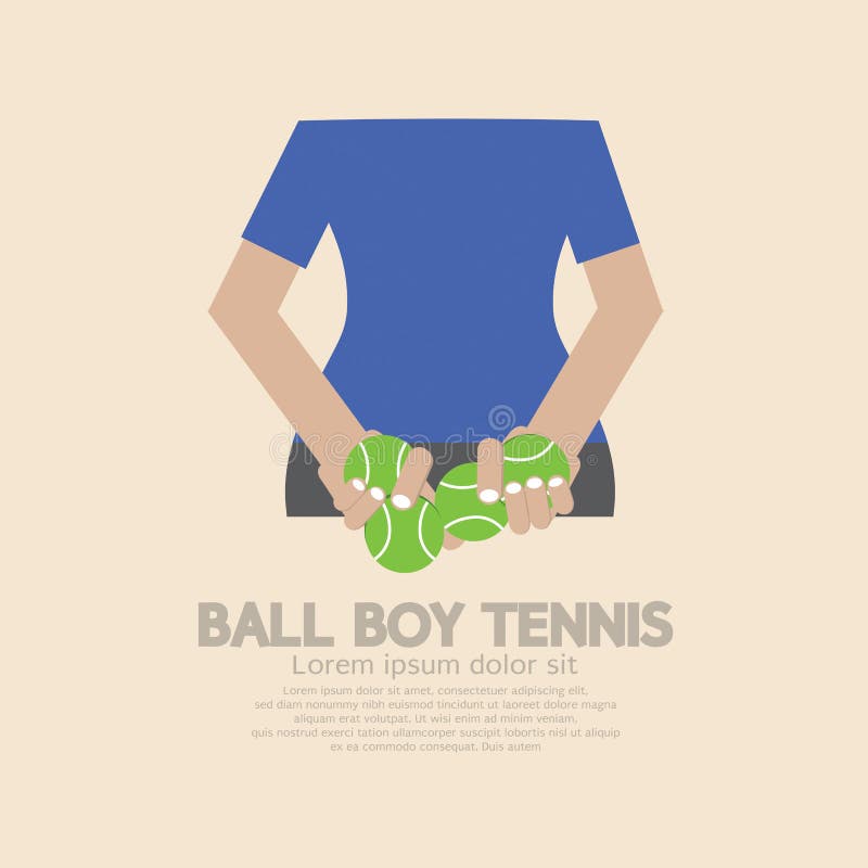 Back Side Ball Boy Tennis Stock Illustrations – 1 Back Side Ball Boy ...