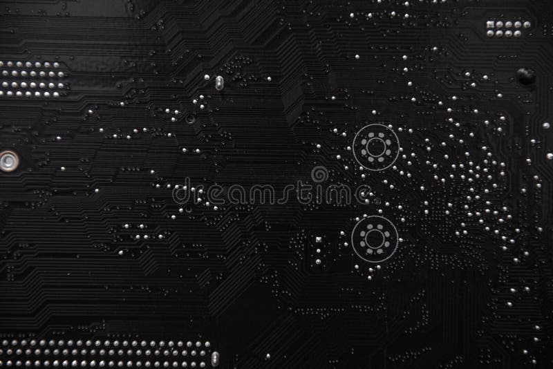 Back Side of a Computer Motherboard Stock Photo - Image of chip ...