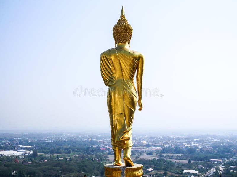 The Back Side of Buddha in Thailand Stock Image - Image of buddha, asia ...