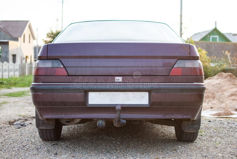 Back side of car stock image. Image of vehicle, sedan - 26547507
