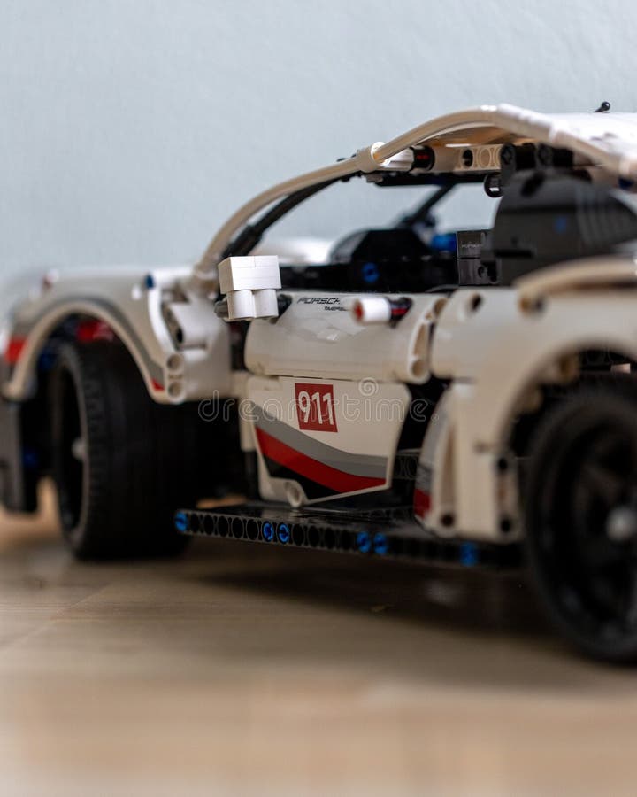 The Back Side of a Car Model on a Desk with a Toy Editorial Stock Photo ...