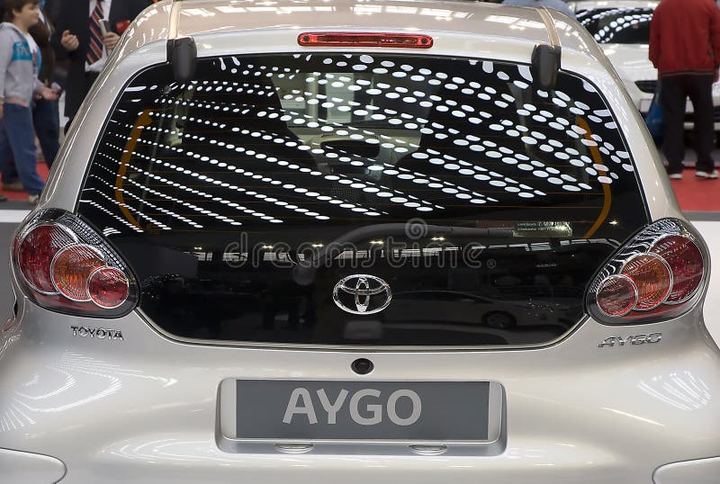 Back Side of Car Toyota-Aygo Editorial Image - Image of concept ...