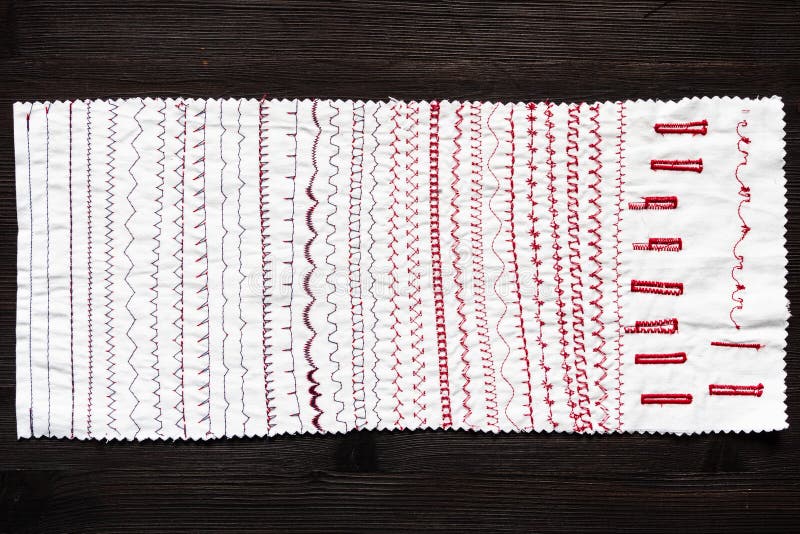 Back Side of Cloth with Stitches by Sewing Machine Stock Photo - Image ...