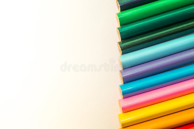 Colored Pencils isolated stock image. Image of close - 102830303